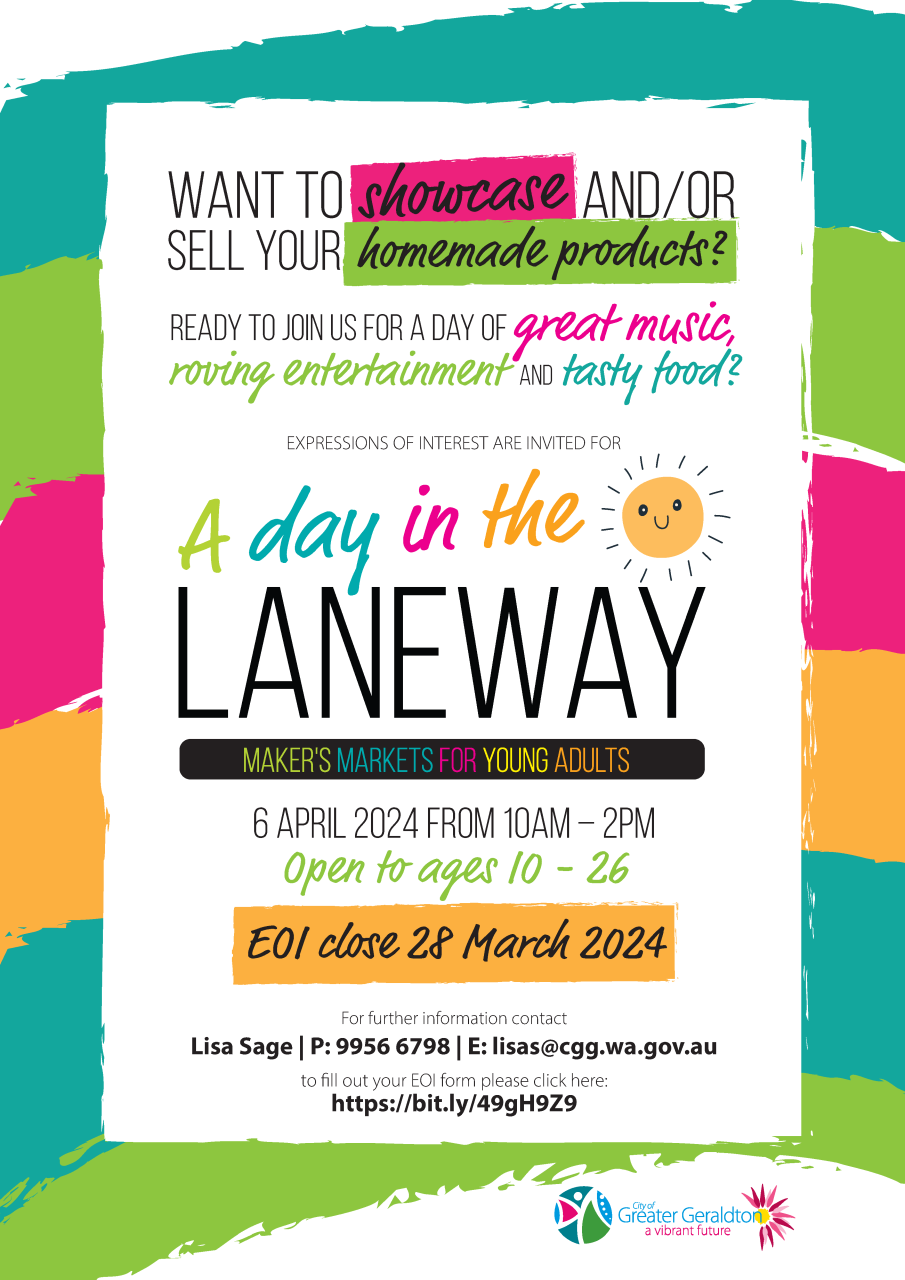 A Day in the Laneway » City of Greater Geraldton
