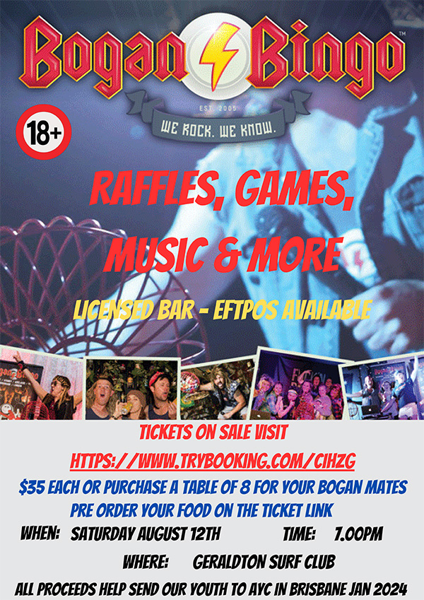 Bogan Bingo Fundraiser » City of Greater Geraldton