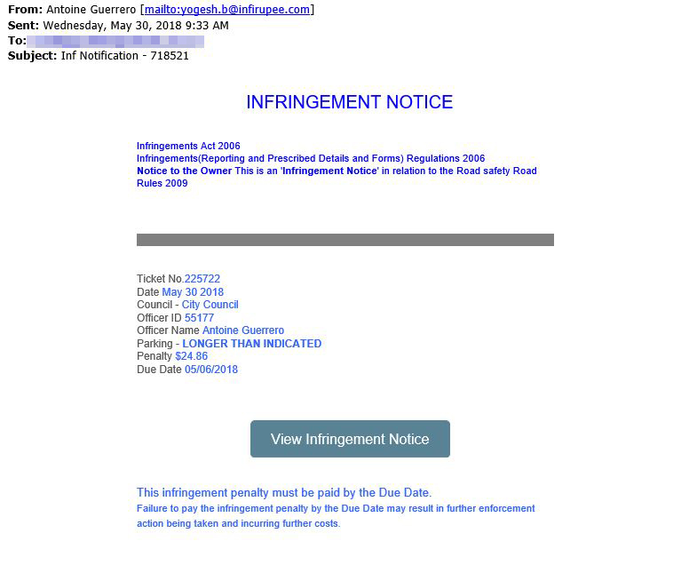 News Story - Community warned of infringement scam » City of Greater ...