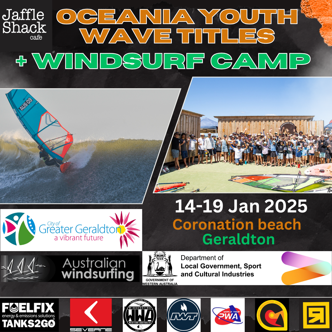 Jaffle Shack Oceania Youth 'Wave Titles & Junior Windsurf Camp » City of Greater Geraldton