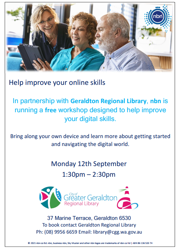 nbn Digital Skills Workshop » City of Greater Geraldton